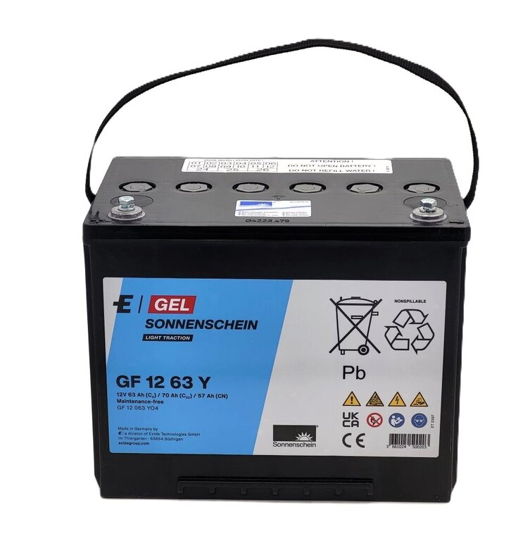 Exide Sonnenschein GF 12 63 Y | 12V 63Ah - Schulte Akkushop