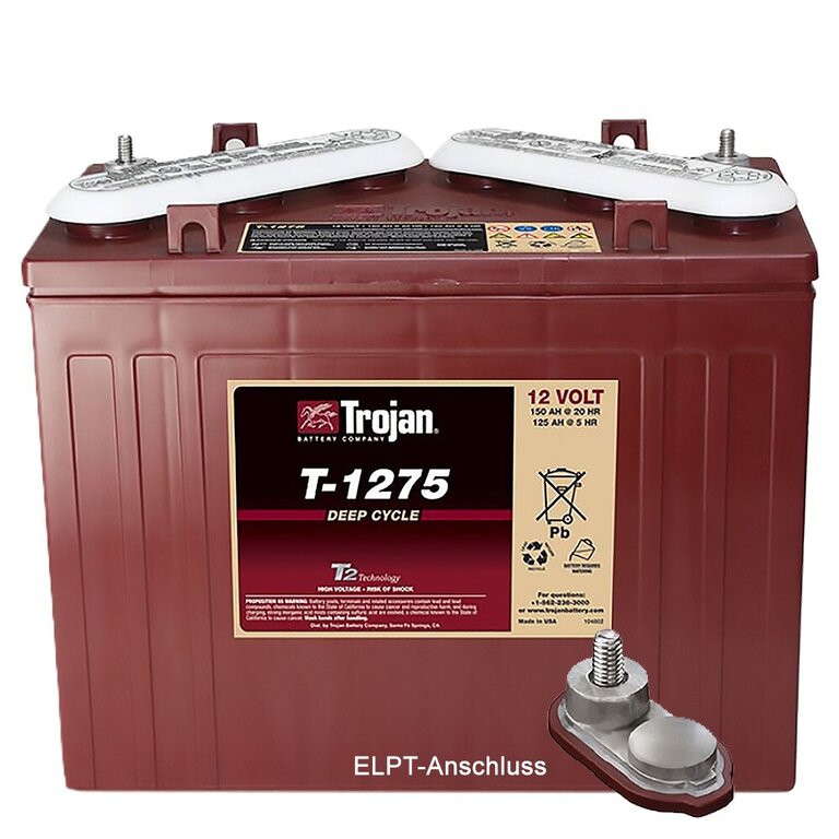 Trojan T-1275 | 12V 150Ah mit ELPT-Anschluss - Schulte Akkushop
